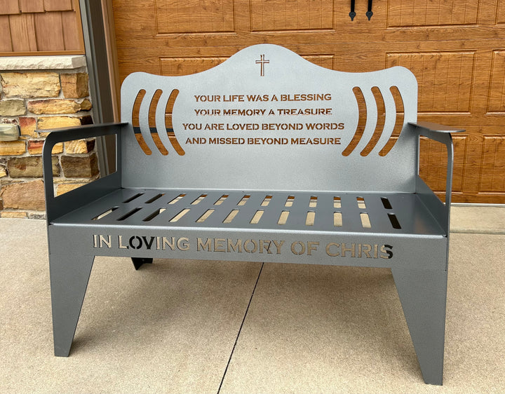 Personalized Memorial Benches - Customized Park Benches - Garden ...