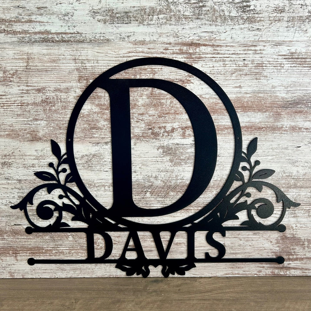 Circular Scroll Monogram – Remarkable Metalworks