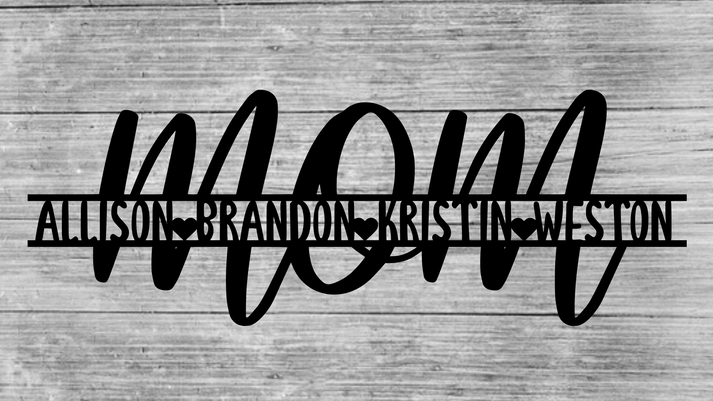 Personalized Mom Sign – Remarkable Metalworks
