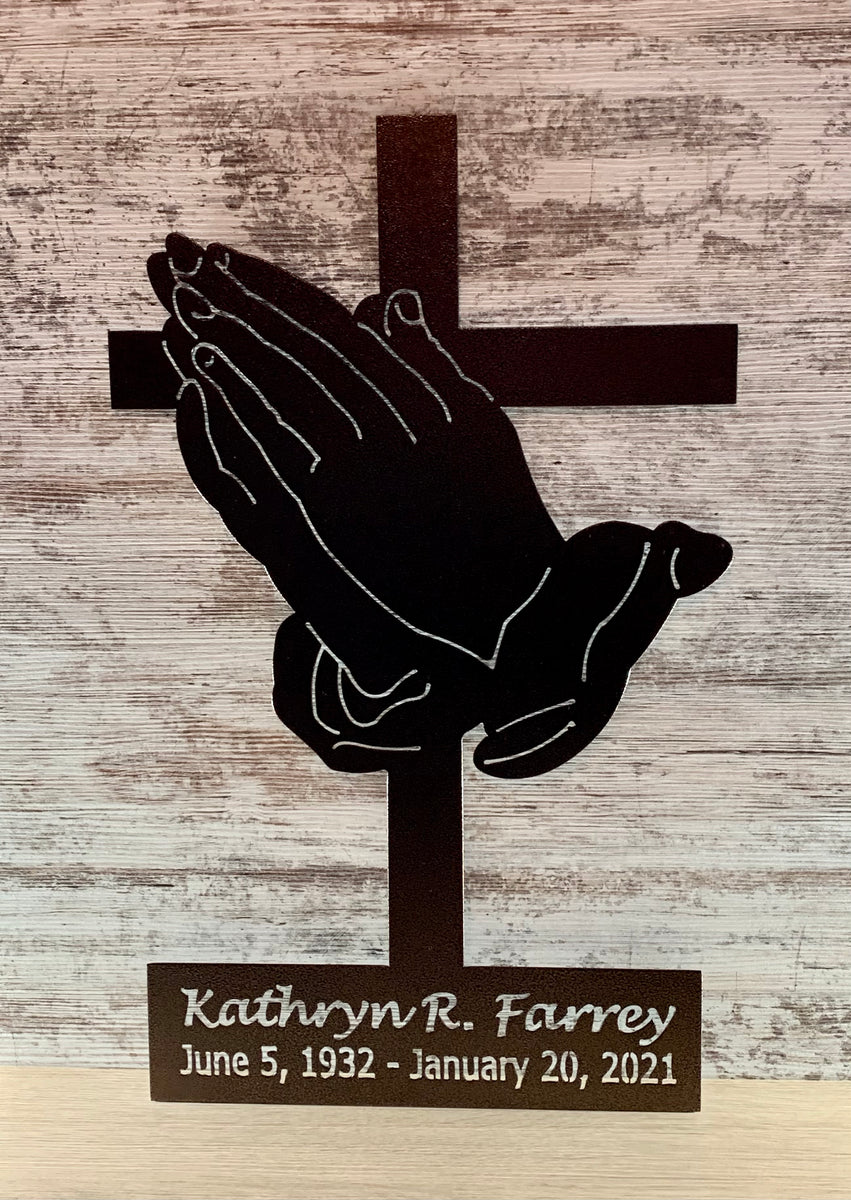 Personalized Praying Hands Memorial Sign - Memorial Gift Ideas ...